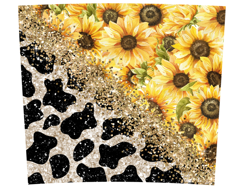 Cow Print Sunflower – Blanks By KCK